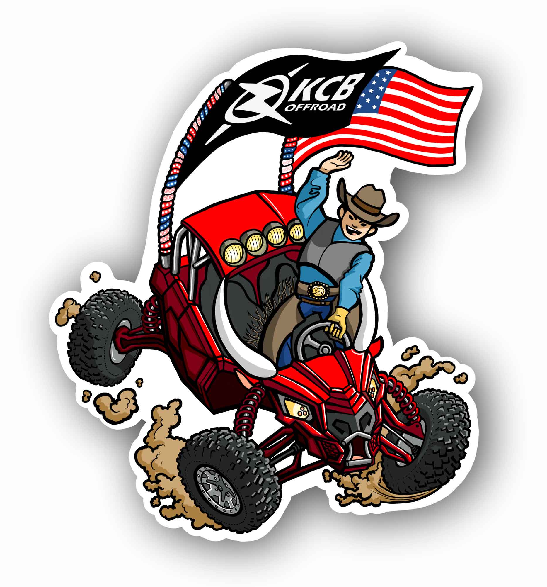 KCB Offroad Large UTV Rodeo Sticker
